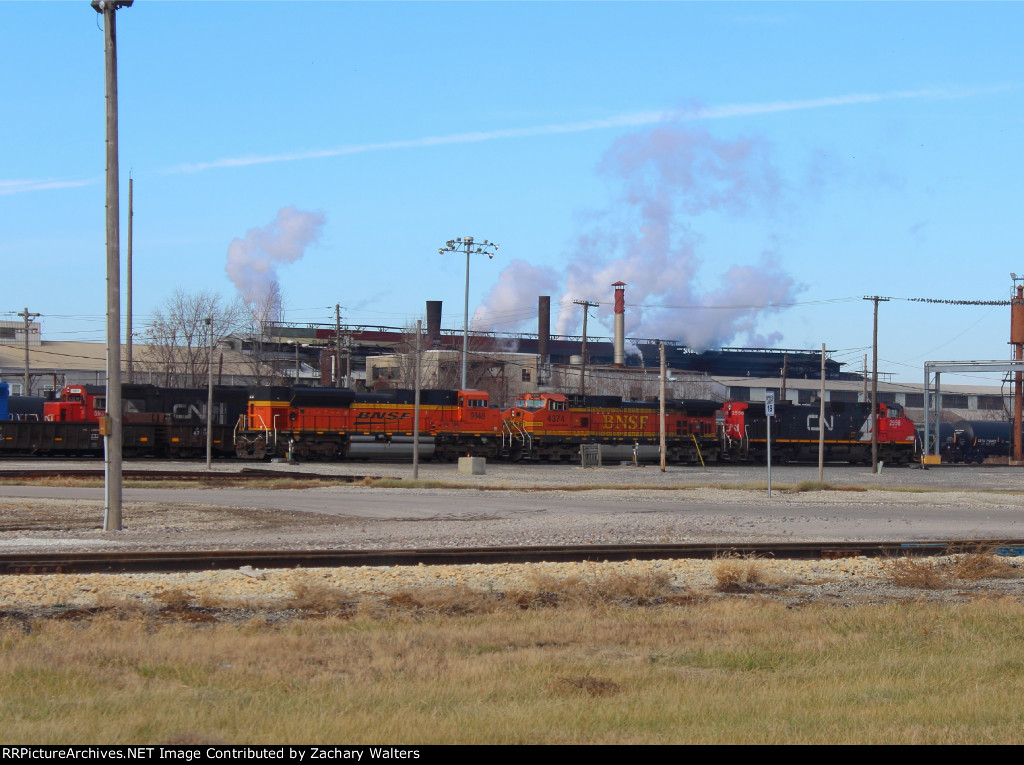 GTW 5931 BNSF 9148 4374 CN 2556